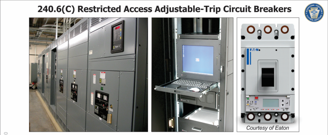 Code Corner 2020 NEC Update 240.6(C): Restrict Access to Trip Breakers ...